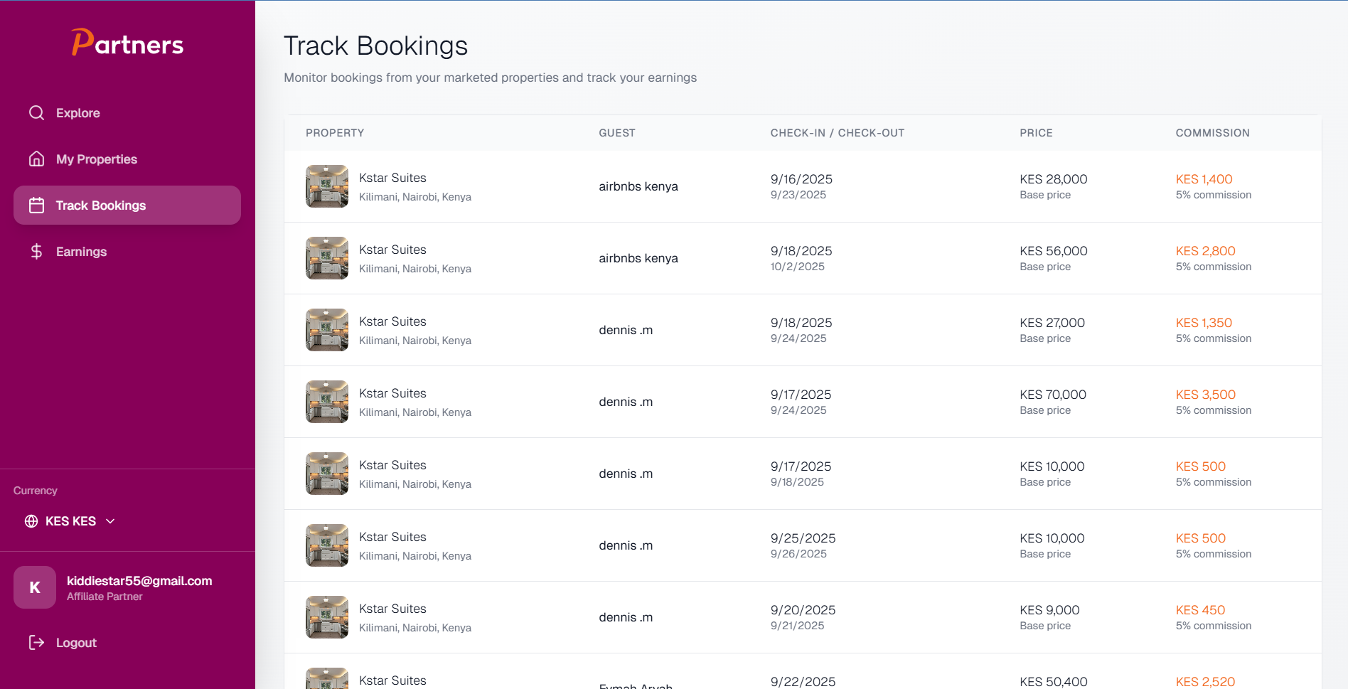 Laara Partners - Earn 5% Commission on Property Bookings